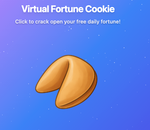 Virtual Fortune Cookie - Get Your Free Online Fortune
